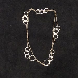 Jewelry | Very Long Silver Chain Loops Necklace | Poshmark